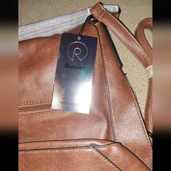 Realer | Bags | Realer Vegan Leather Brown Bag Nwt | Poshmark